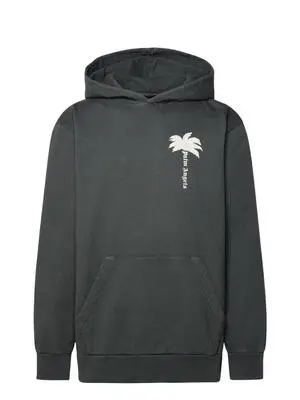 Palm Angels Printed Hoodie - Black