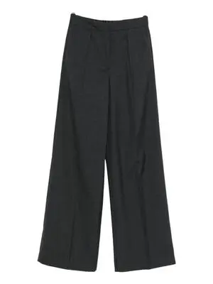 JOSEPH Wide-leg Trousers - Black