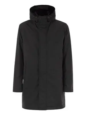 Herno Hooded Cotton Jacket - Black