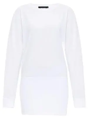 Dsquared2 Slogan Printed Long-sleeved Mini Dress - White