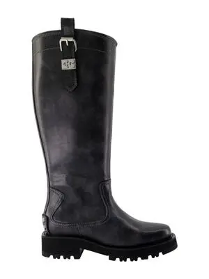 GANNI High Boots - Black