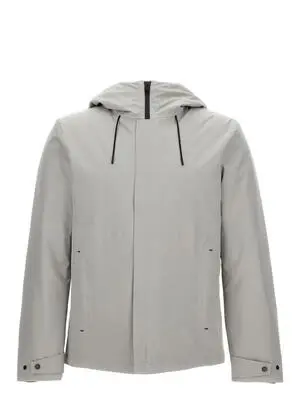 Woolrich Hooded Drawstring Jacket - Gray