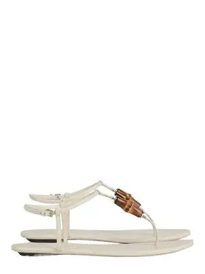 GUCCI Gucci Ankle Strap Thong Flat Sandals