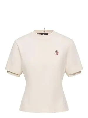 Moncler Logo Patch Crewneck T-shirt - White
