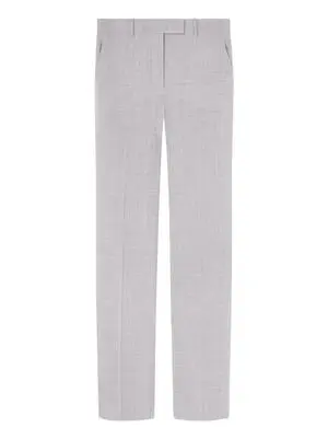 Versace Tailored Straight-leg Trousers With Medusa '95 Hardware - Grey