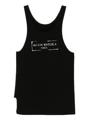 MAISON MARGIELA Printed Tank Top - Black