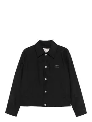 Ami Logo-lettering Stud Jacket - Black