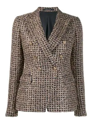 Tagliatore Double-breasted Blazer With Lurex Effect - Multicolor