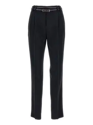 Max Mara Belt Loops Slacks - Black