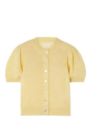 DÔEN Short Sleeve Cardigan - Nude