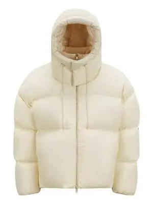 Moncler Antila Short Down Jacket With Detachable Hood - Light Beige