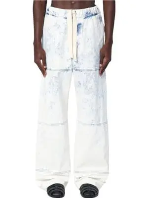DRIES VAN NOTEN Dries Van Noten Acid Wash Drawstring Jeans