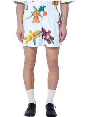 WALTER VAN BEIRENDONCK Printed Shorts - White