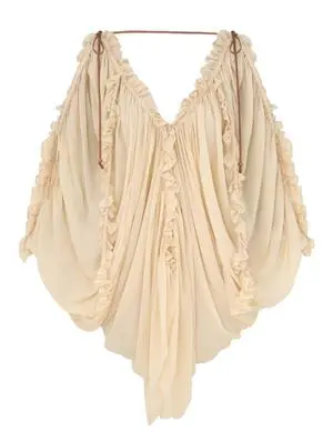 Zimmermann Illuminate Draped Blouse - Tea