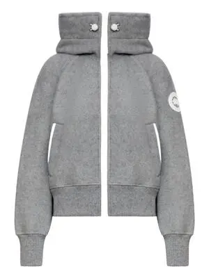 Canada Goose Zip-up Hooded Hoodie - Gray