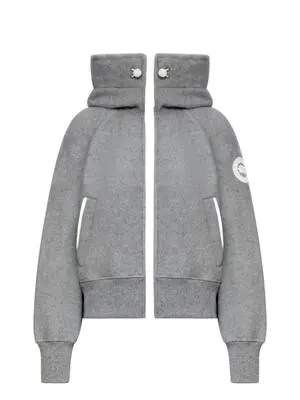 Canada Goose Zip-up Hooded Hoodie - Gray