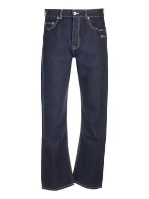 Off-White Mid-rise Straight-leg Jeans - Black