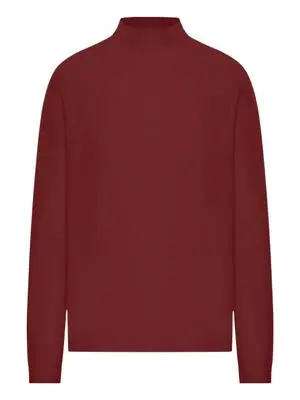 Max Mara Boxy Jumper In Stretch Cashmere Yarn - Red