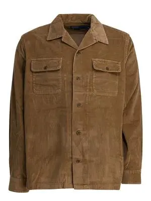 Polo Ralph Lauren Classic Fit Corduroy Camp Shirt - Brown