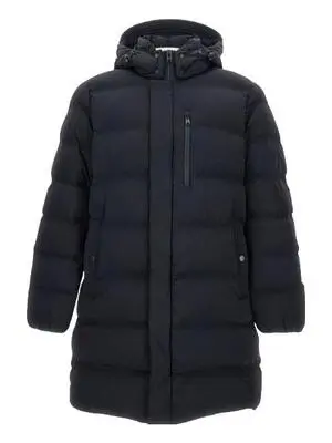 Woolrich Padded Hooded Coat - Black