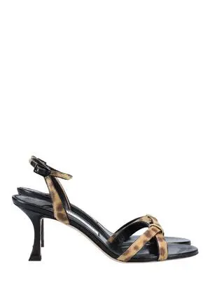 JIMMY CHOO Jimmy Choo Elsy 70 High-Heeled Sandals Leopard