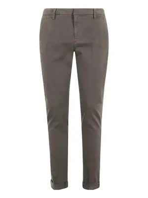 DONDUP Cuffed-hem Chinos - Black