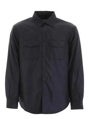 Aspesi Chest-pocketed Buttoned Shirt Jacket - Black