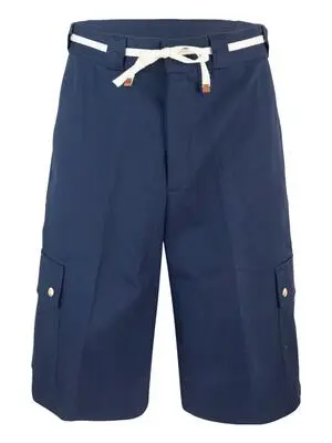Drole De Monsieur Le Short Workwear Chevron Shorts - Blue