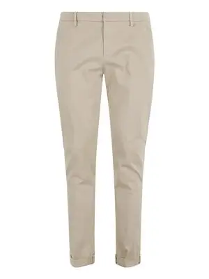 DONDUP Belted Casual Trousers - Nude