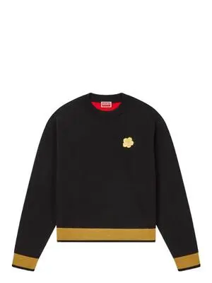 Kenzo Boke Flower Jumper In Wool And Cotton - Black