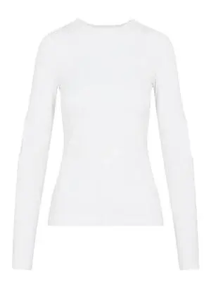 Givenchy Cut-out Knit Long Sleeve Top - White