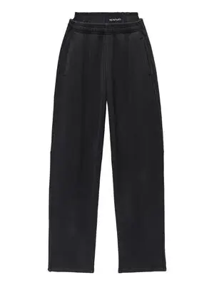 Alexander Wang Layered Elasticated-waist Pants - Black