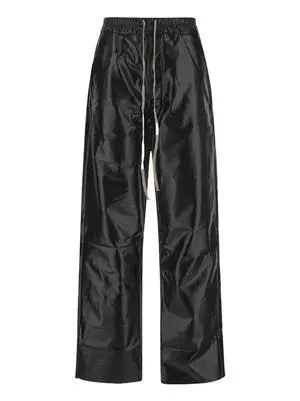 Rick Owens Wide-leg Faux-leather Trousers - Black