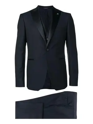 Tagliatore Three-piece Tuxedo - Black