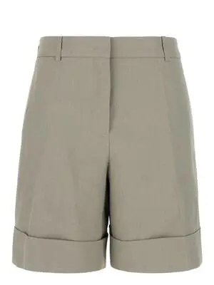 JIL SANDER Tailored Linen Shorts - Nude