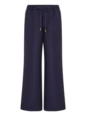 Zimmermann Wide-leg Elasticated Waist Trousers - Black