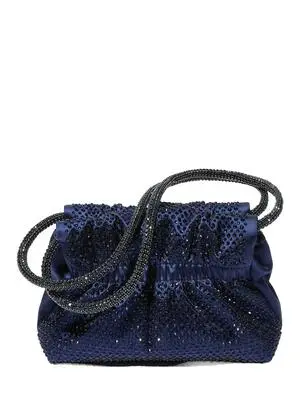 MAXCO. Rhinestone Embellished Shoulder Bag - Black