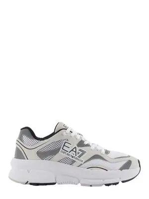 EA7 Lace Up Sneakers - White/black