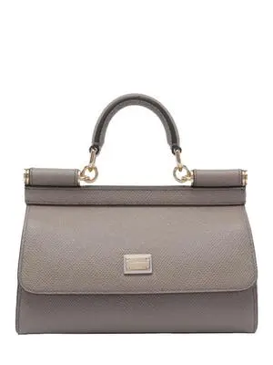 Dolce & Gabbana Sicily Top Handle Shoulder Bag - Gray