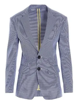 Dsquared2 Micro Check Dean Blazer - Blue