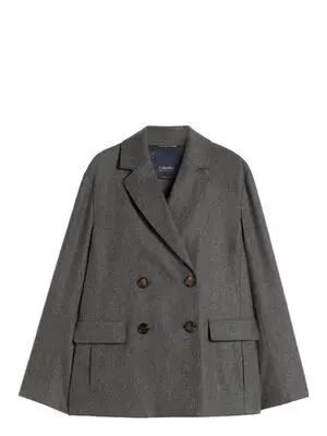 MAX MARA Max Mara Double-Breasted Flannel Blazer