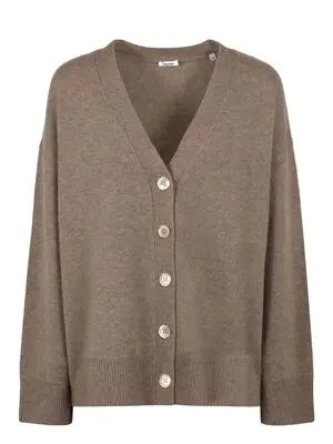 Aspesi V-neck Cardigan - Gray