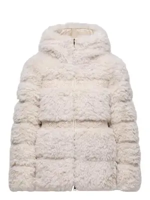 MONCLER Moncler Verie Teddy Hooded Short Down Jacket