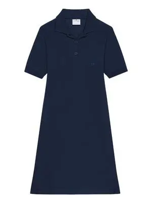 COURREGES Courrèges Mini Collar Polo Dress Navy
