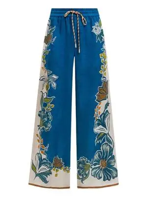 ALEMAIS Alemais Luda Floral Wide-Leg Joggers