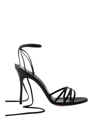 MANOLO BLAHNIK Manolo Blahnik Leva 105 Strappy Stiletto Sandals