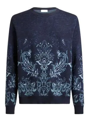 Etro Paisley Jacquard Knitted Jumper - Black