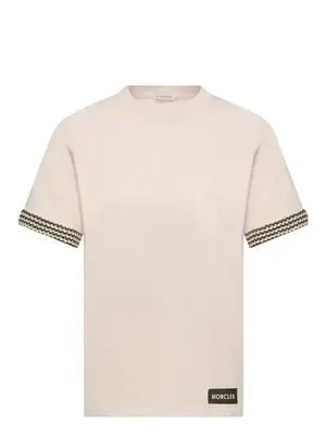 Moncler Logo Patch Crewneck T-shirt - Pink