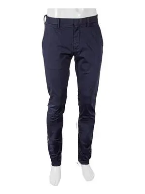 Zegna Logo Detail Casual Pants - Black