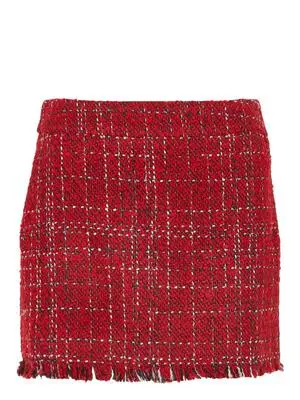 Liu Jo Fringed Mini Skirt - Red